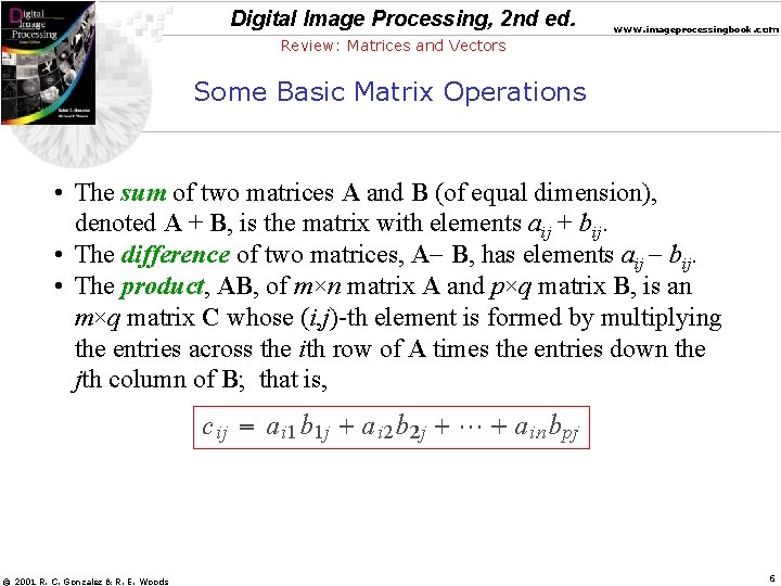 Digital Image Processing 2 nd ed www imageprocessingbook