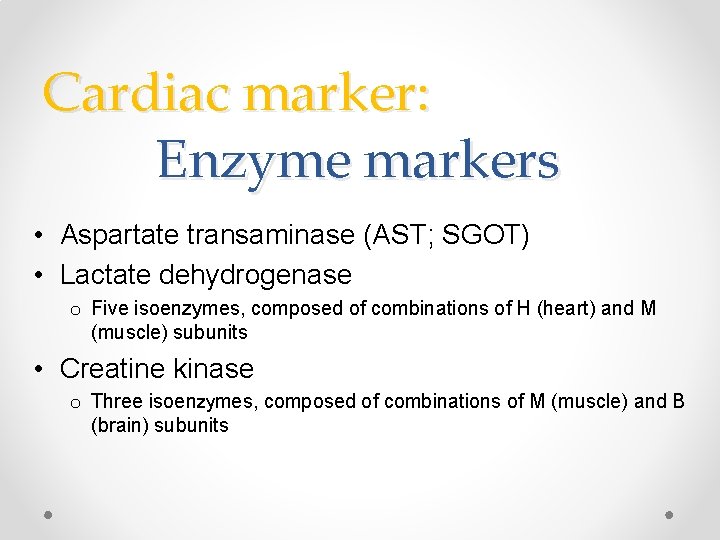 Cardiac profile test Cardiac profile test The heart