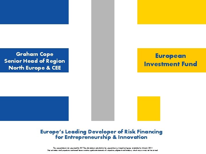 Graham Cope Senior Head of Region North Europe