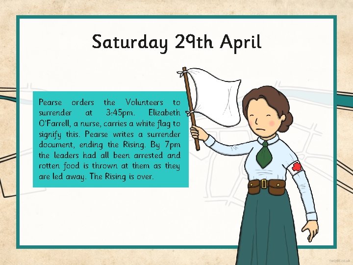 What the main events of the 1916 Rising