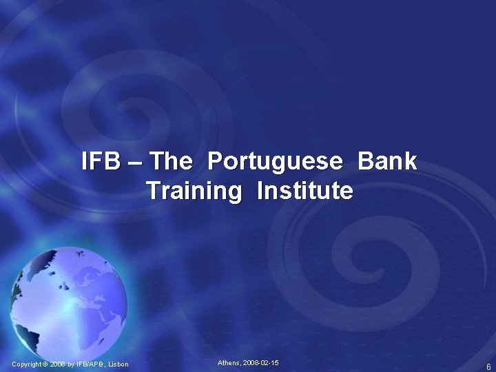 EUROBANQUA Guideline number 6 Evaluation of outcomes Inquiry