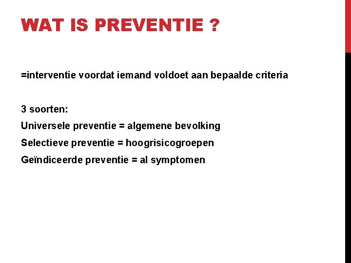 PREVENTIE VAN DEPRESSIE EEN OVERZICHT CUVELIER SIEBE INHOUD