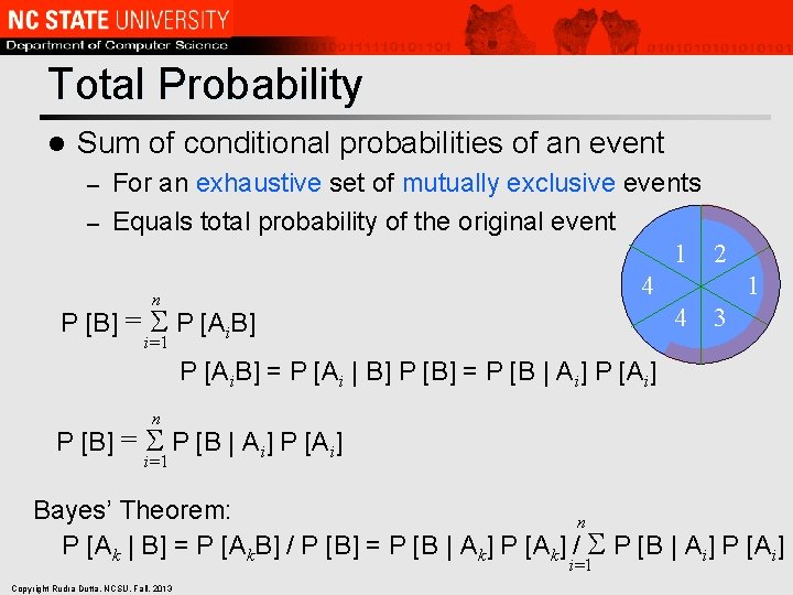 Probability Theory for Networking Application ECECSC 777 Telecommunications
