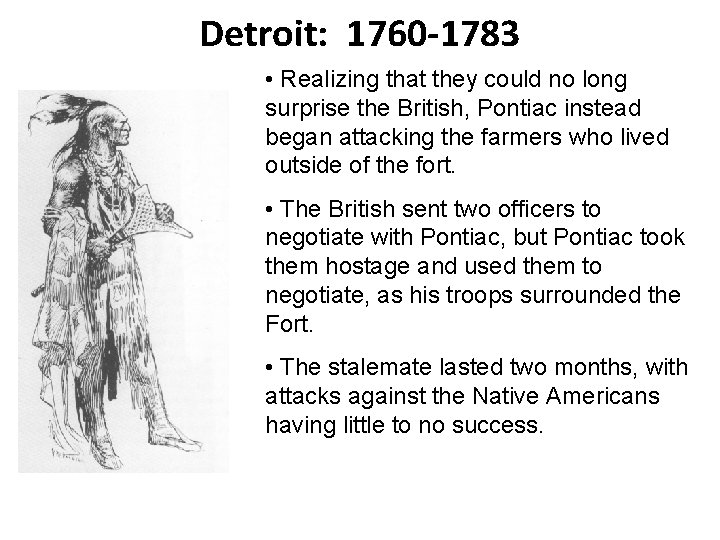 Detroit The Early Years The British Years 1760