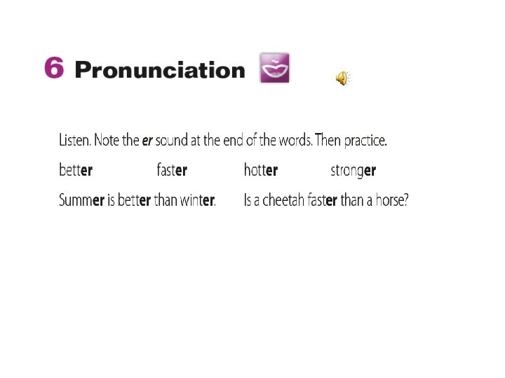 No No yes No No A comparative adjective