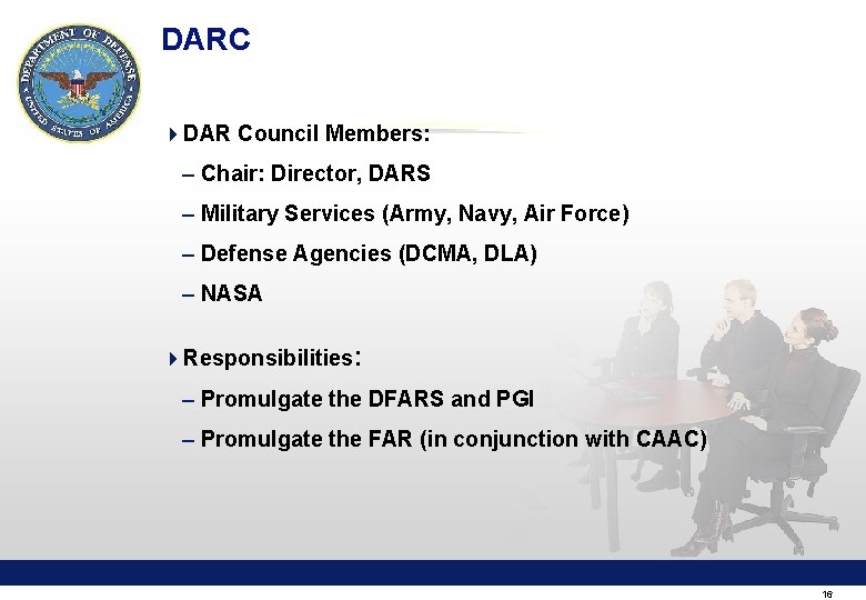 Defense Acquisition Regulations System DARS The RuleMaking Process