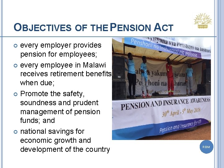 THE PENSION ACT RIGHTS OF EMPLOYEES AND OBLIGATIONS