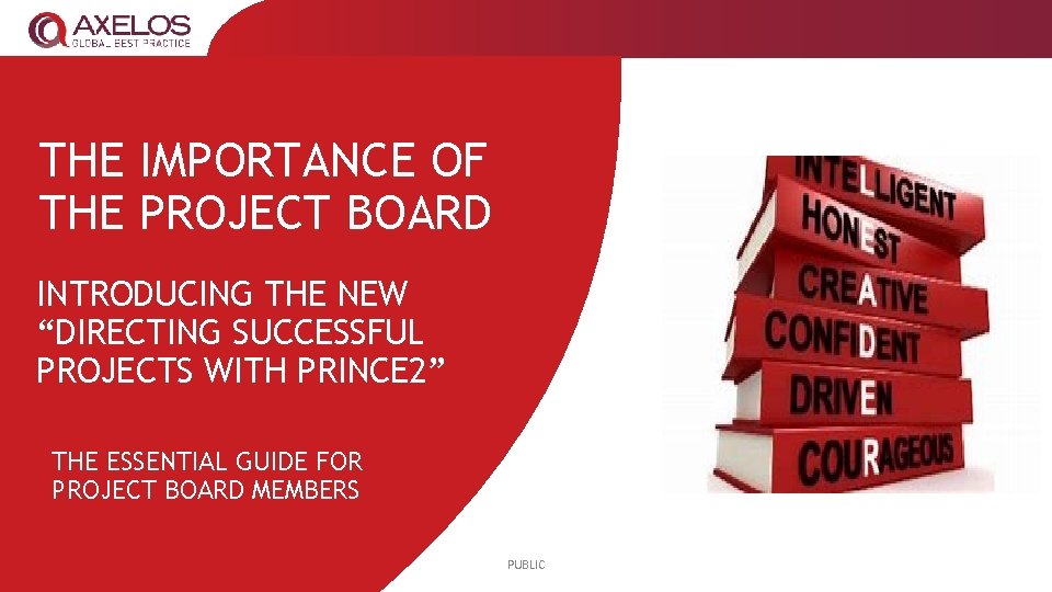 PUBLIC THE IMPORTANCE OF THE PROJECT BOARD INTRODUCING