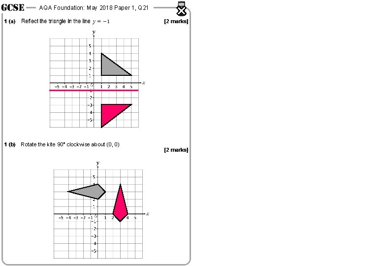 Rotation Foundation GCSE Questions AQA These questions are