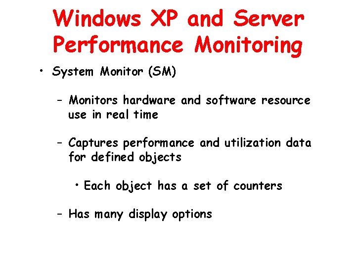 Chapter 14 System Administration Chapter 14 System Administration