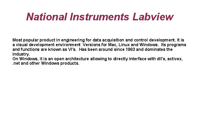 Labview Postgresql Connectivity By Robert Emin Data Flow