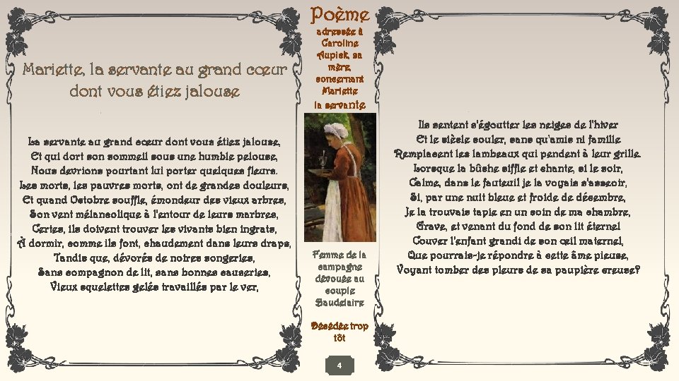 Charles Baudelaire 1821 1867 Et ses pomes pour