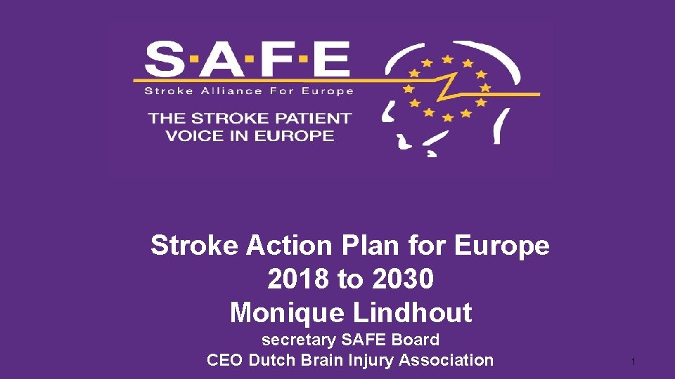 Stroke Action Plan for Europe 2018 to 2030