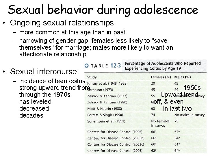 Chapter 12 Sexuality During Childhood and Adolescence Infant