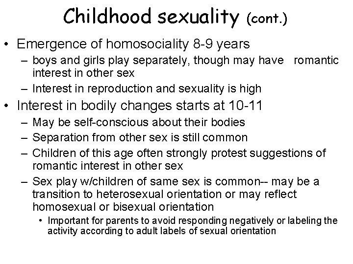 Chapter 12 Sexuality During Childhood and Adolescence Infant