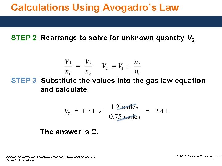8 6 Volume and Moles Avogadros Law The