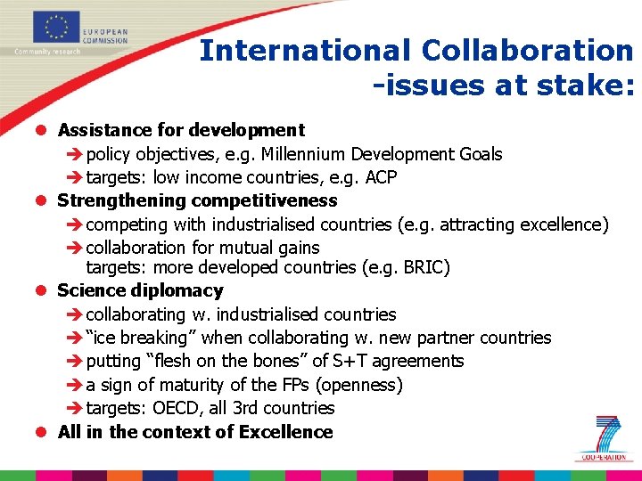 International cooperation in the EU Framework Programmes Health