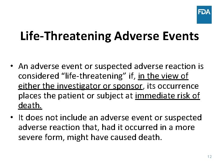 SAFETY CONSIDERATIONS REGULATORY DEFINITIONS AND PRACTICAL ...
