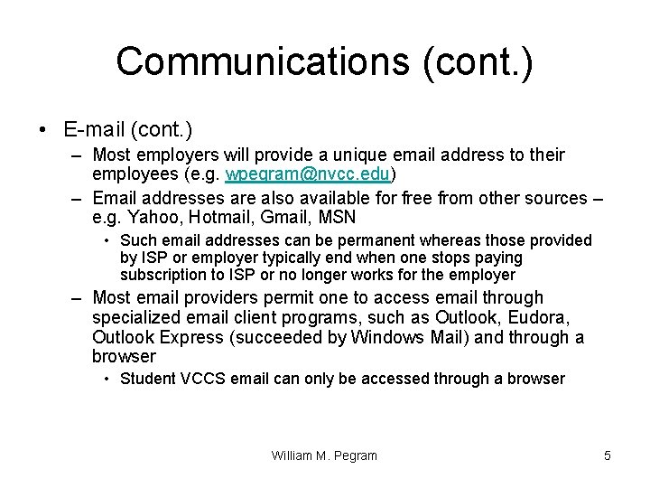 The Internet and the World Wide Web Chapter