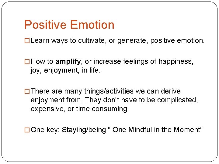 Positive Psychology Five Building Blocks to Decrease Stress