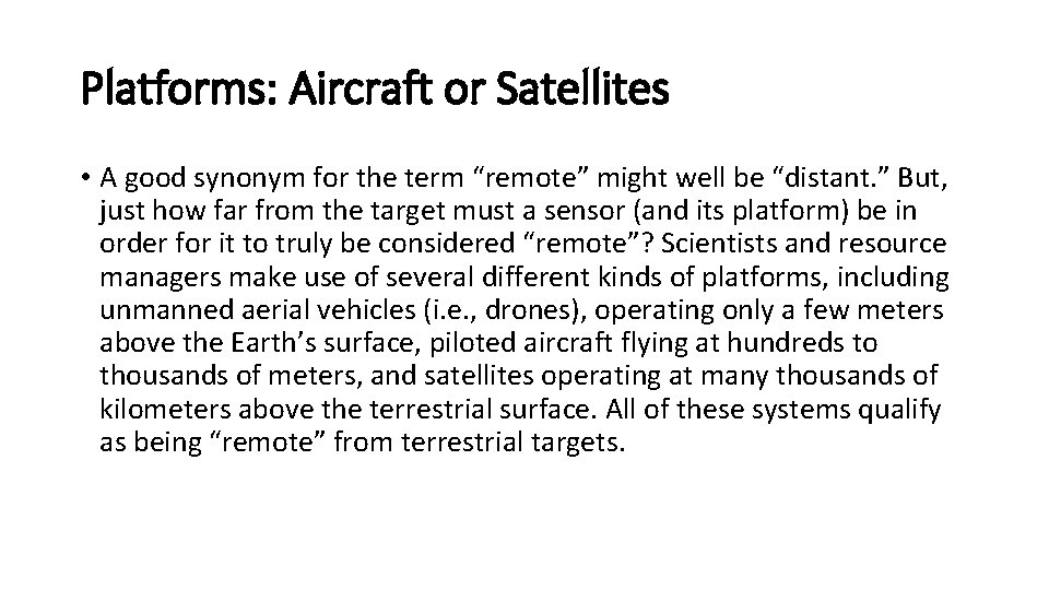 Remote Sensing for Site Specific Crop Management Chapter