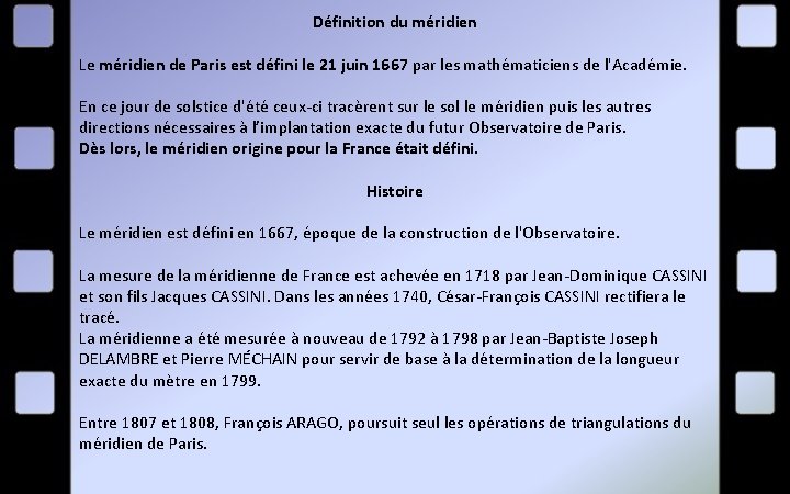 Mridien de Greenwich Anciennement Mridien de Paris 21