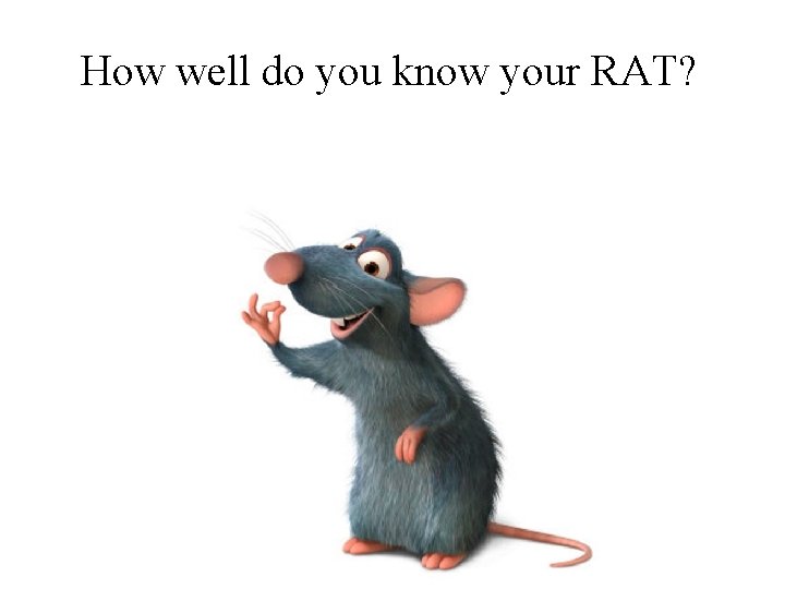 Rat Dissection Groups 1 Choose your dissection groups