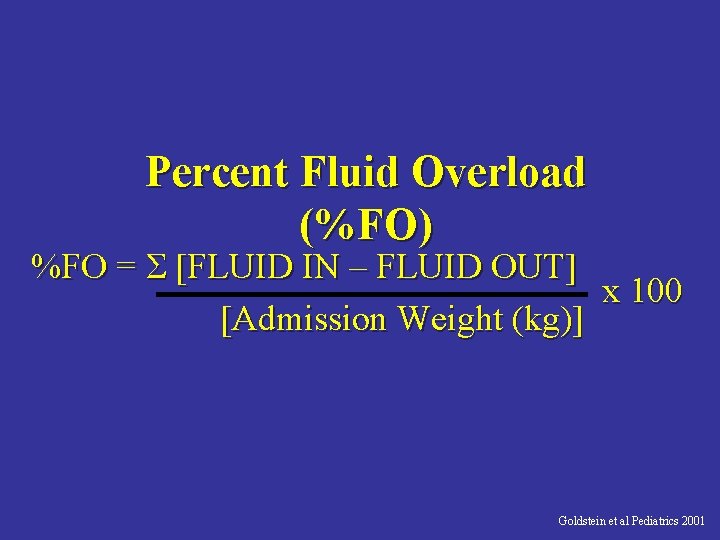Fluid is a Drug Late Conservative Fluid Management