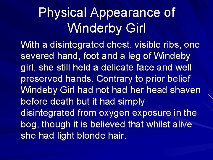 Ancient Human Remains Tollund Man Windeby Girl Emily