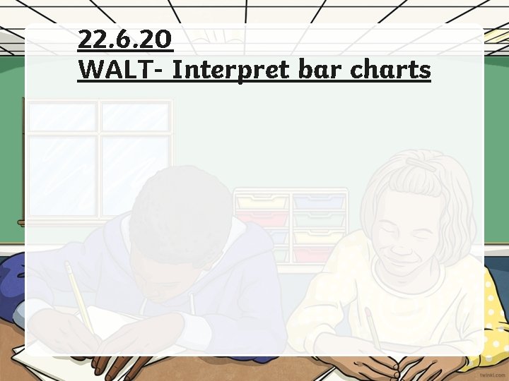 22 6 20 WALT Interpret bar charts Starter