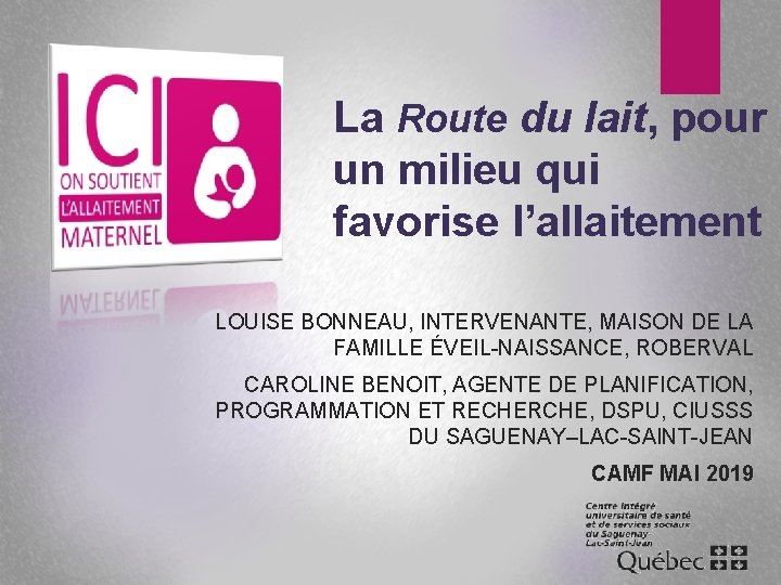 La Route du lait pour un milieu qui