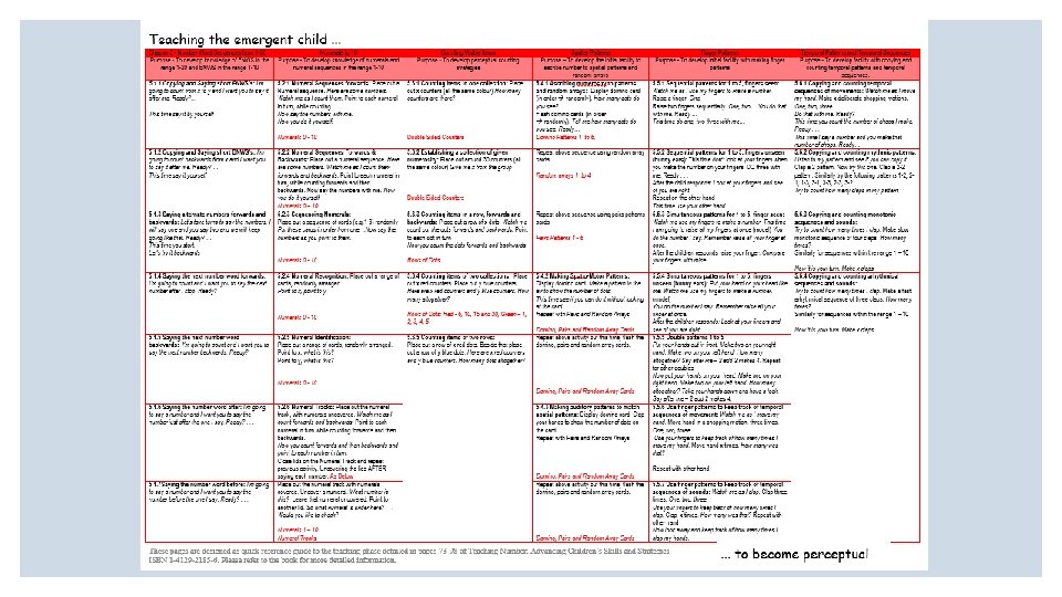 Literacy and Numeracy in P 1 Play in