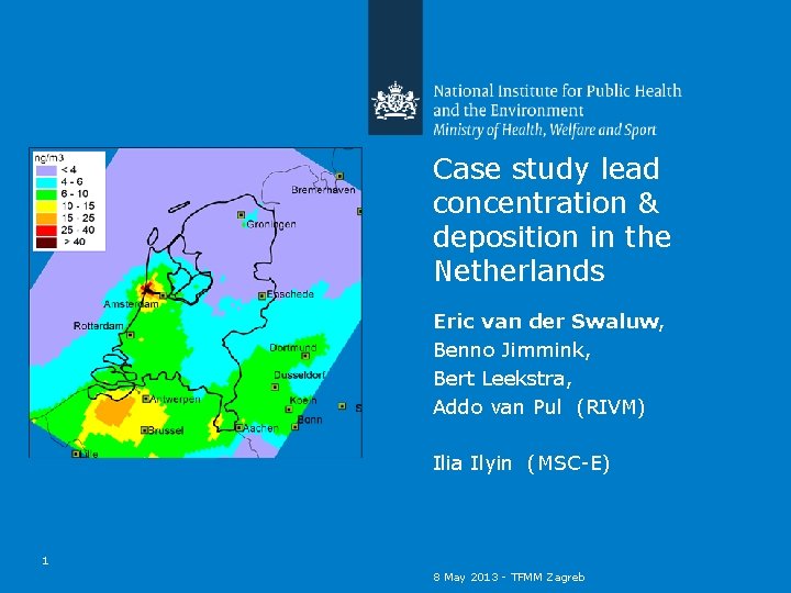 Case study lead concentration deposition in the Netherlands