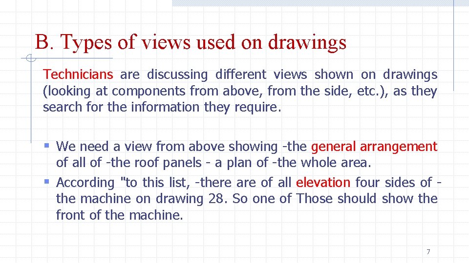Unit 1 Drawings Technical English Islamic University of