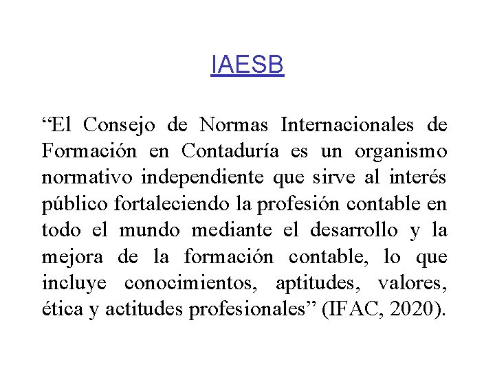 Manual del IAESB 2019 estndares Internacionales de Formacin