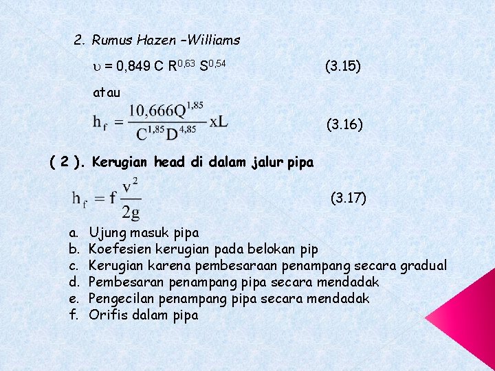 3 3 SIFATSIFAT ZAT CAIR Performasi sebuah pompa