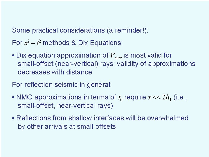Geology 56606660 Applied Geophysics 7 Feb 2018 Last