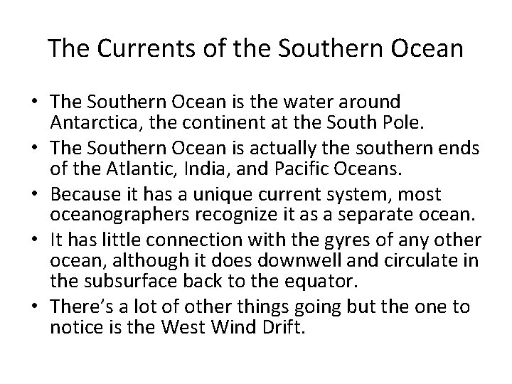 Ocean Currents Definition and features Measurement of currents