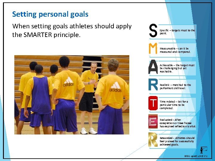 Unit 3 Training for Personal Fitness Learning objectives