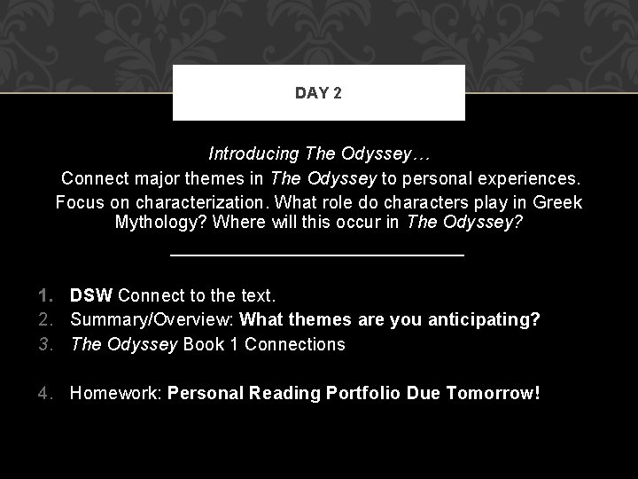 INTRODUCING The Odyssey HOMER Author of the Illiad