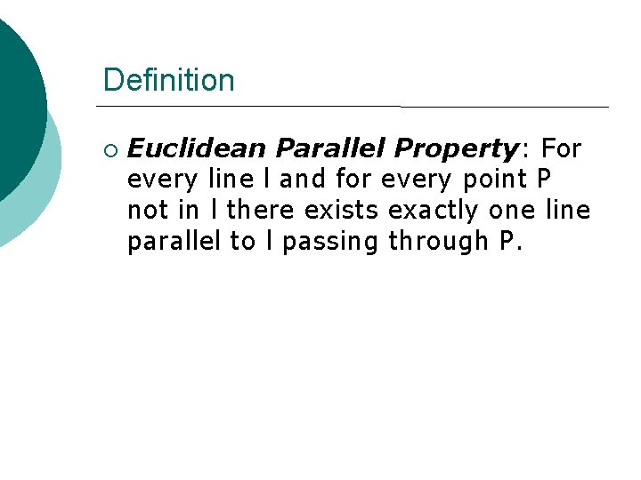 MAT 360 Lecture 4 Projective and affine planes