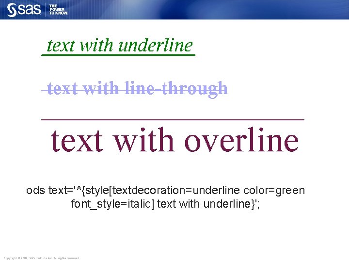 An Introduction to ODS Randy Poindexter Scott Huntley