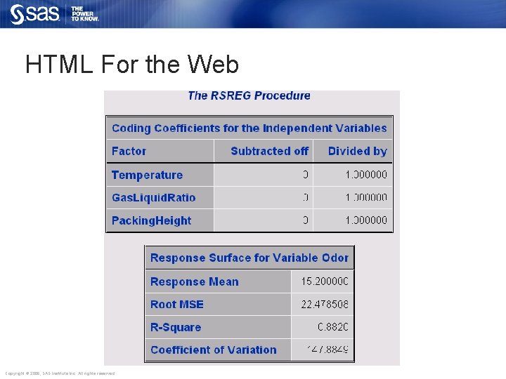 An Introduction to ODS Randy Poindexter Scott Huntley
