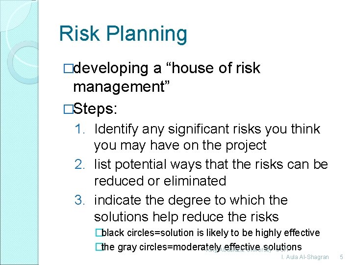 Developing Plans Part 3 Chapter 3 Outline Developing
