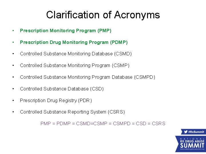 PDMP Track Improving Utilization of PDMPs Presenters Joe