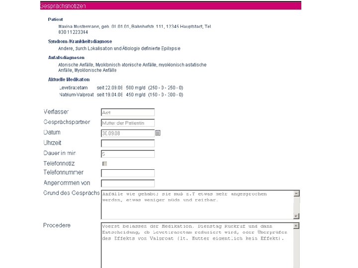 Internet basierte Dokumentationsplattform Epivista Rainer Boor ...