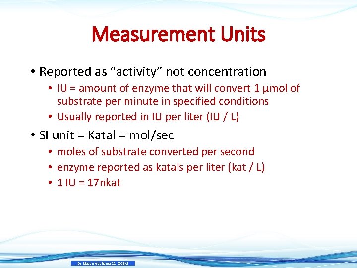 Enzymes Part 1 Lecture 8 Dr Mazen Alzaharna