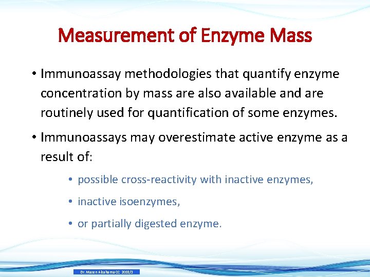 Enzymes Part 1 Lecture 8 Dr Mazen Alzaharna