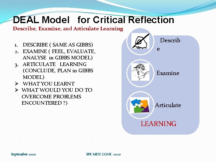 IPE MDY ZONE 2020 September 2020 Learning without