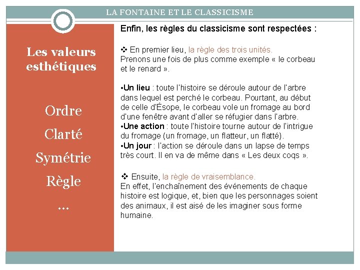 LE CLASSICISME A TRAVERS LA FONTAINE DIAPORAMA RALIS